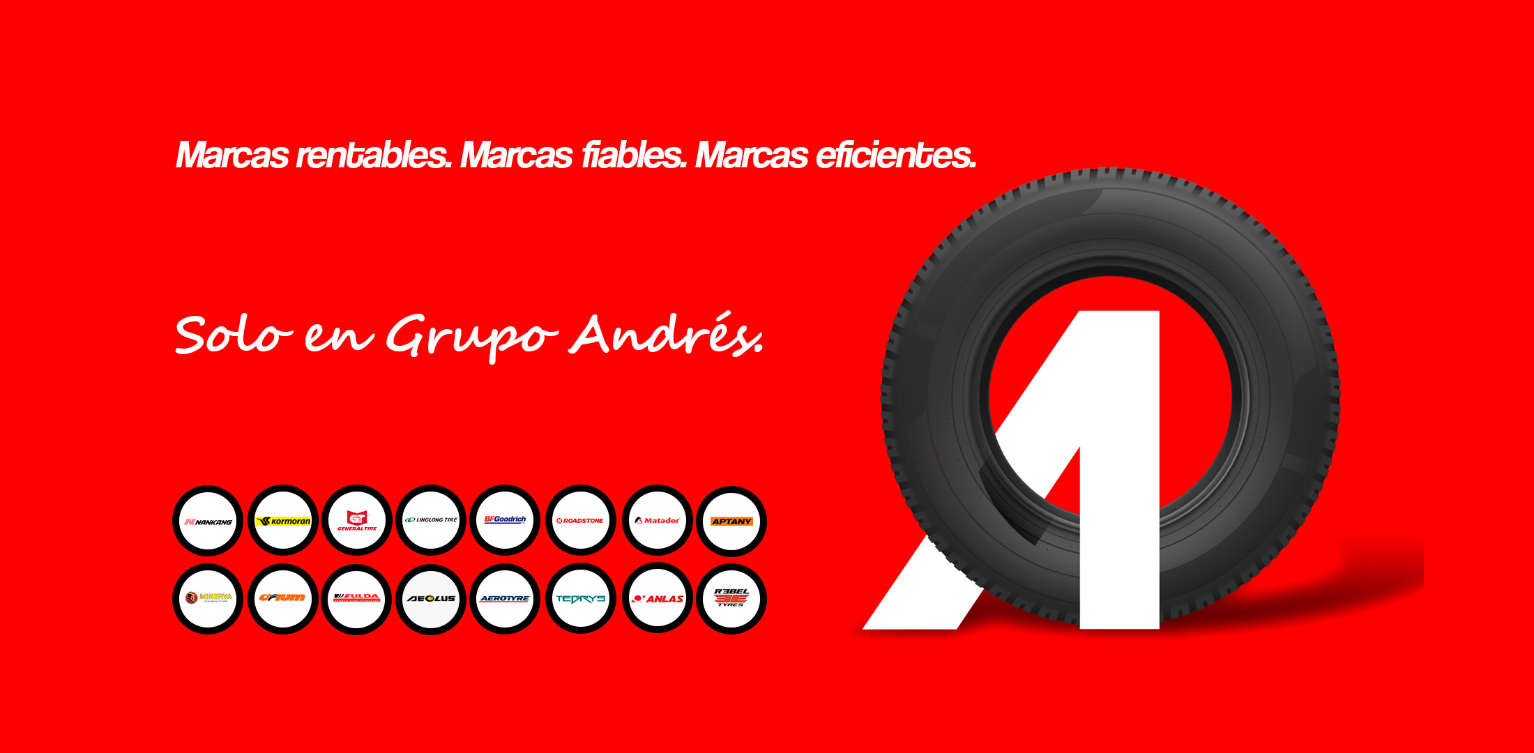 Distribuidor de Neumáticos - Proveedor de Neumáticos | Grupo Andrés